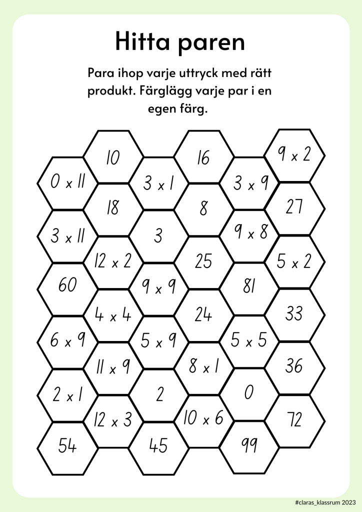 Blandade arbetsblad matematik - addition, subtraktion, multiplikation ...
