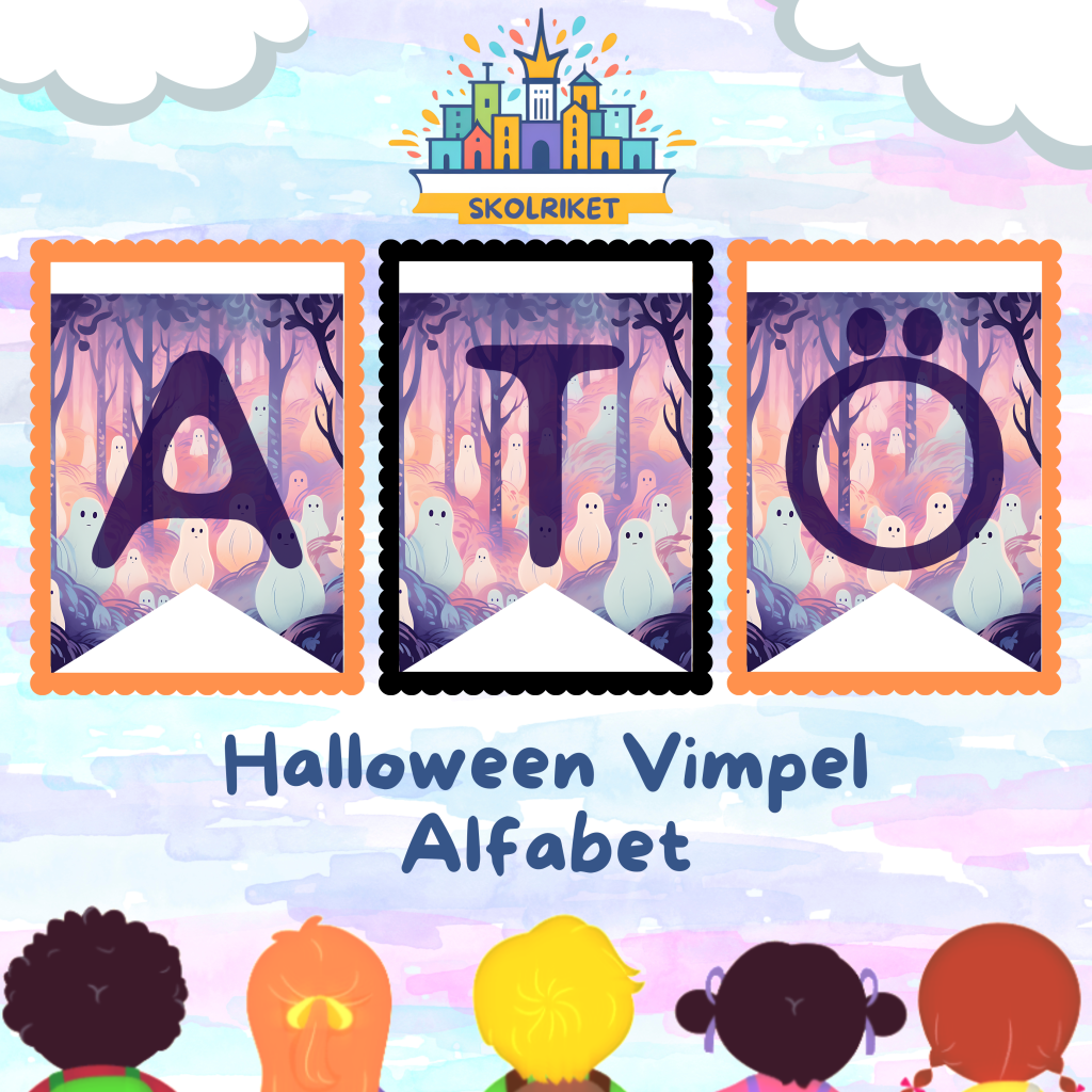 Halloween Vimpel Alfabet | Teach Academy