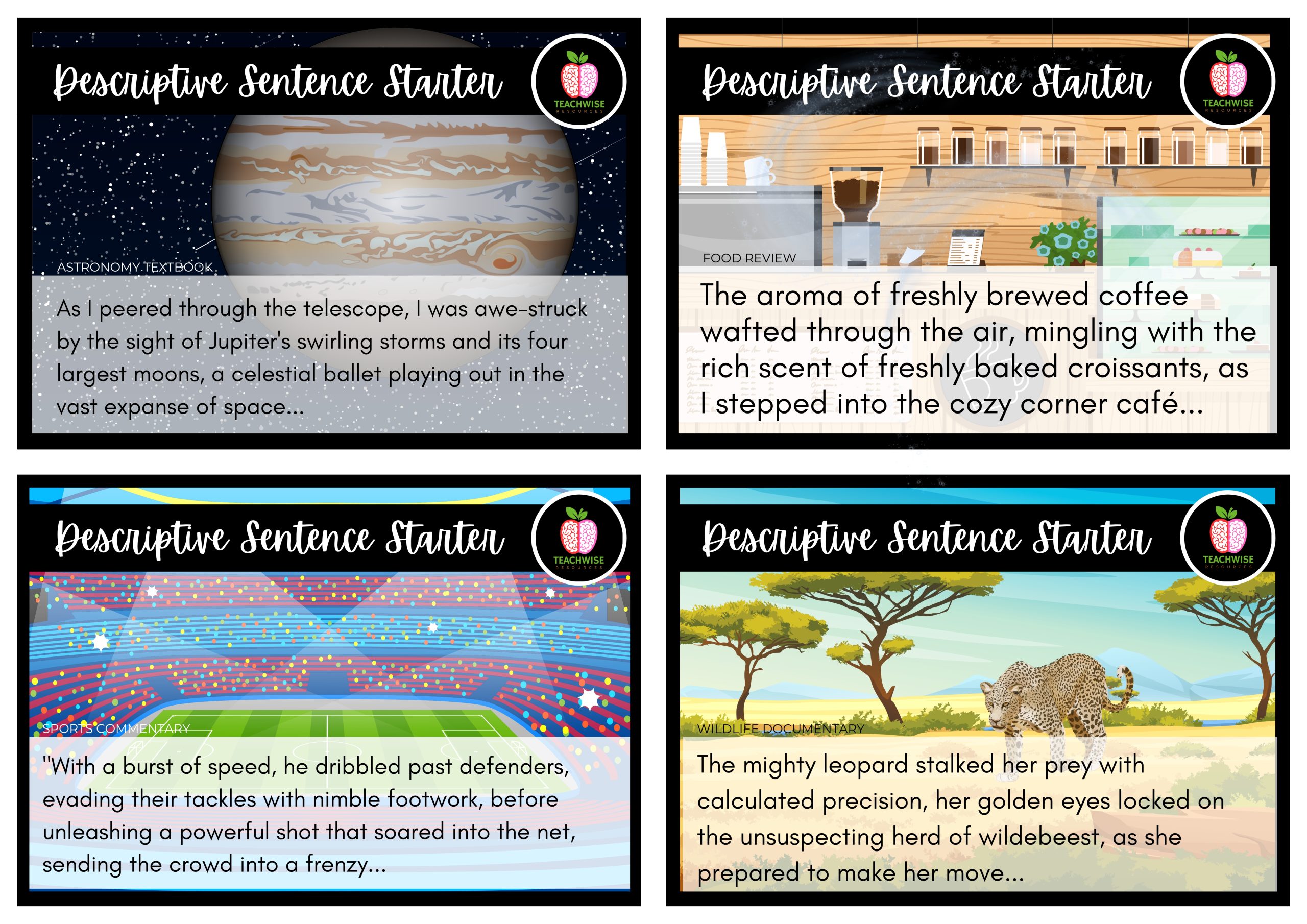 Descriptive Sentence Starters | Teach Academy