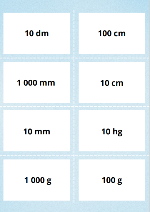 Matematik Vikt och volym (hör vi ihop/memory) | Teach Academy