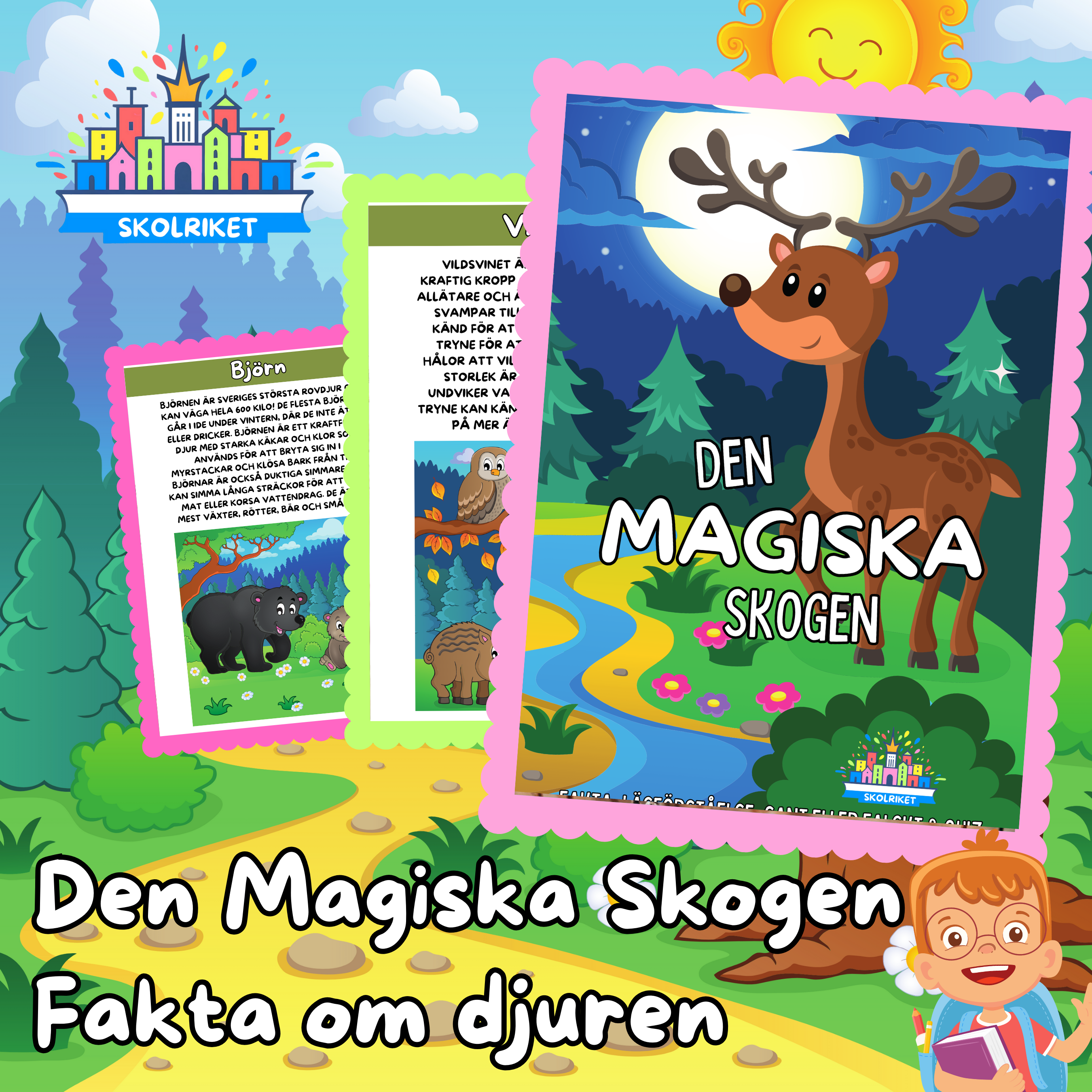 Den magiska skogen – Fakta om djuren | Teach Academy