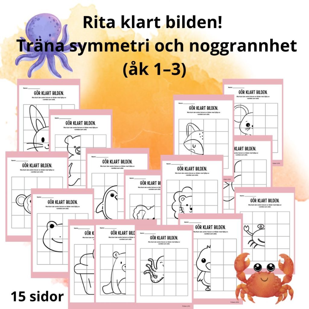 Rita klart bilden! Träna symmetri och noggrannhet (åk 1–3) | Teach Academy
