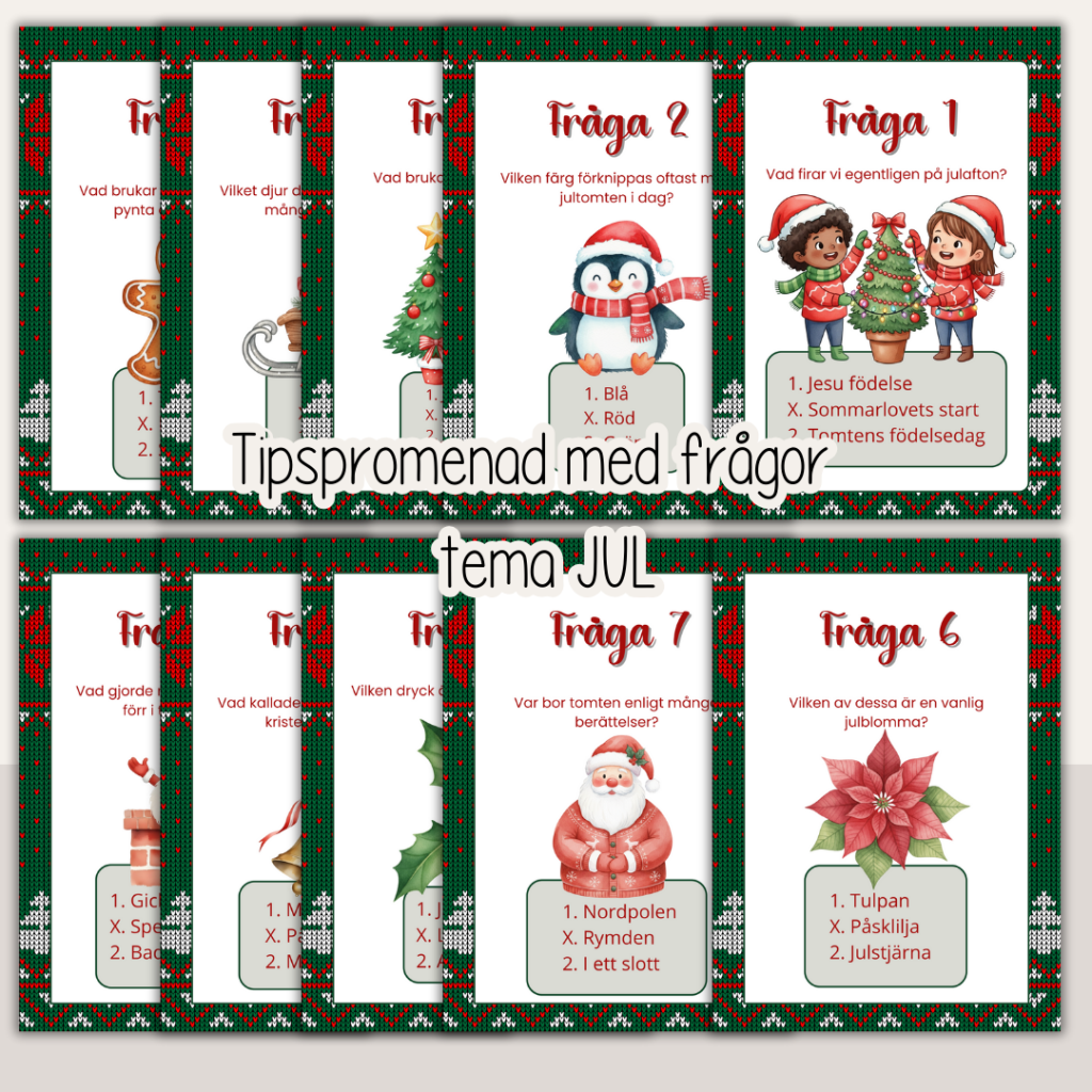 Jul - Tipspromenad med jultema | Teach Academy