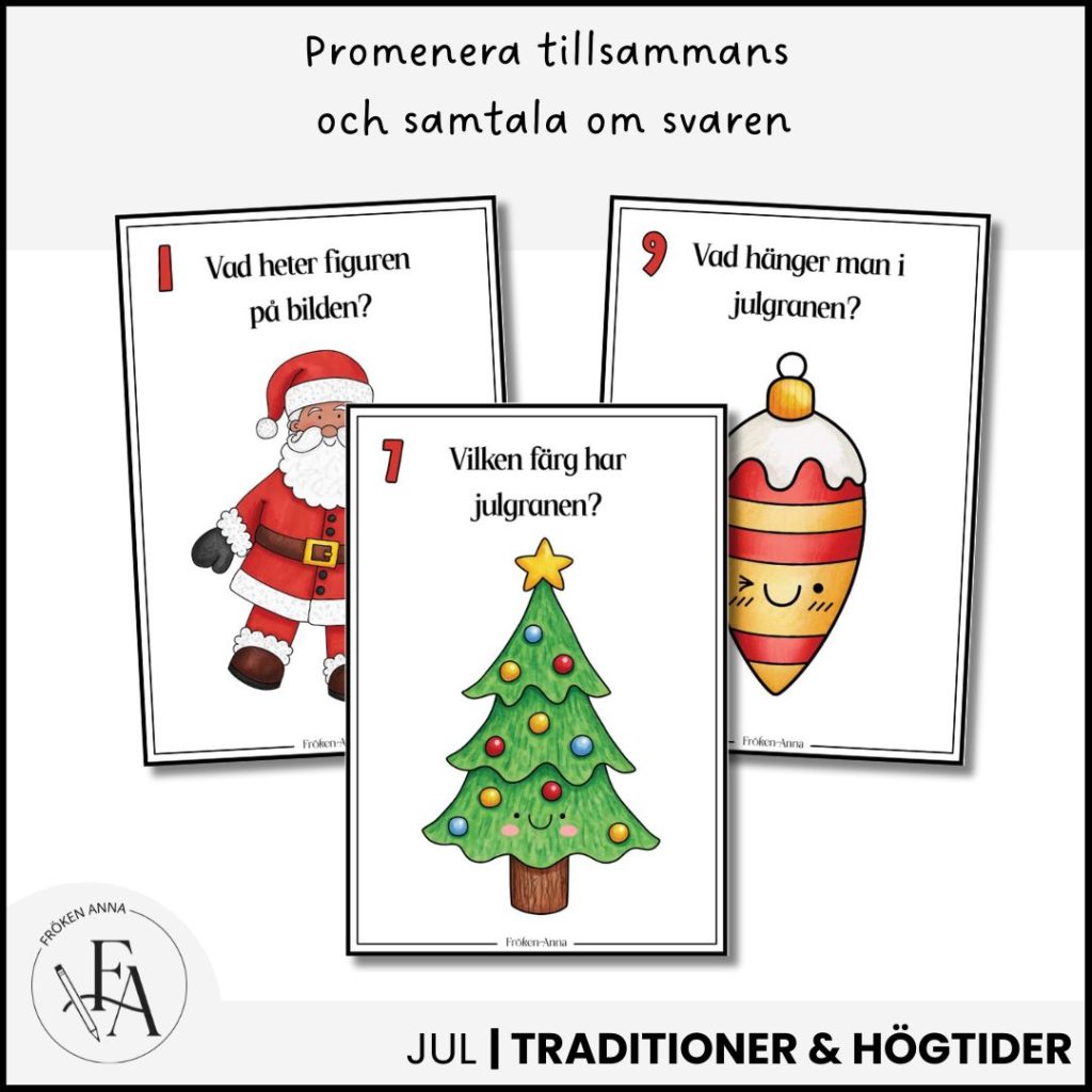 Julpromenad / Tipspromenad jul – för de yngsta | Teach Academy