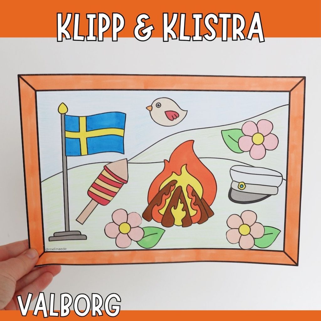Valborg tavla - Klipp, färglägg och skapa | Teach Academy
