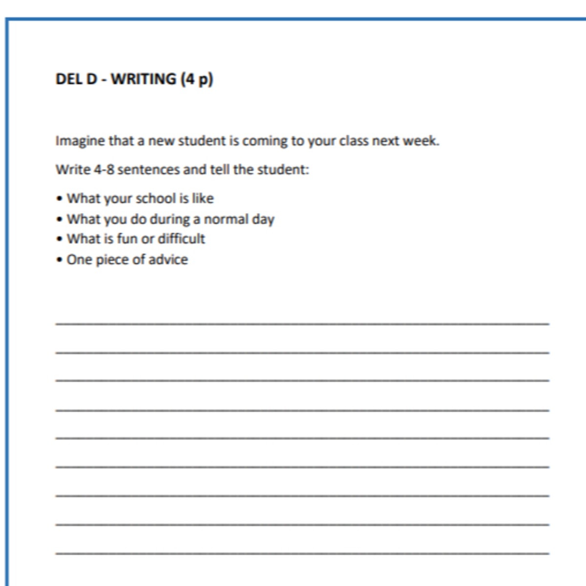 Mini-kartläggning engelska åk 4 – Reading, writing & grammar (Höst ...