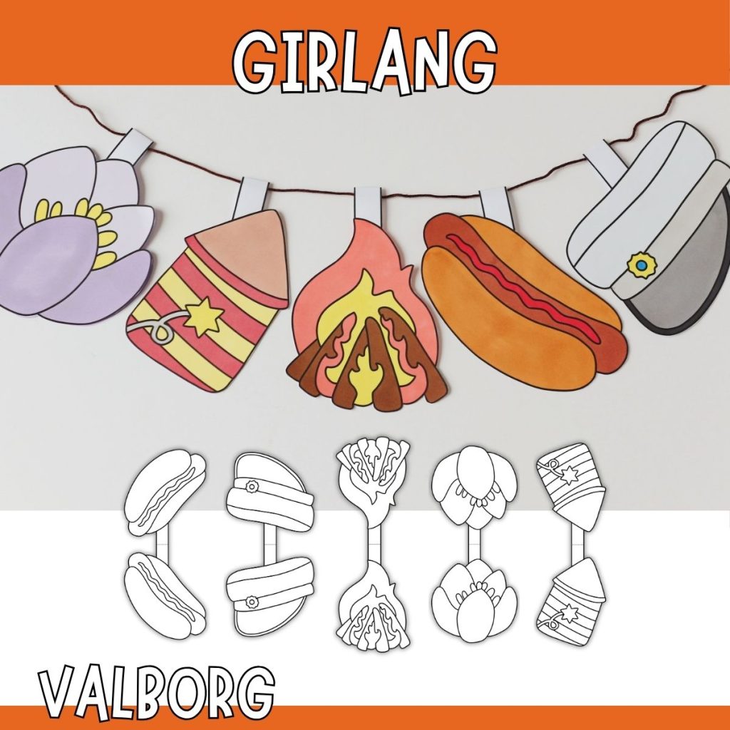 Valborg girlang - Dekoration och pyssel för barn | Teach Academy